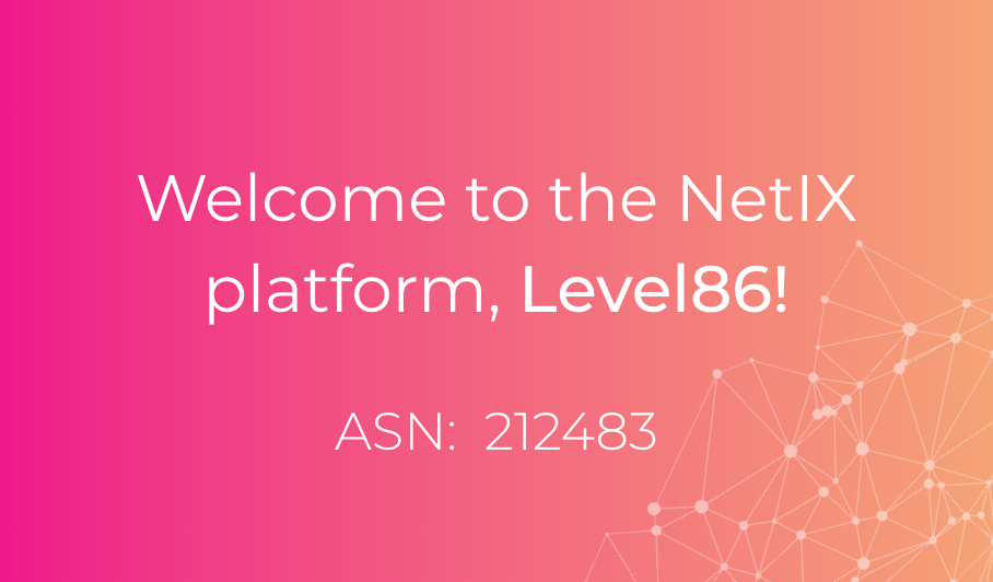 Level86 is the newest network to join the NetIX platform